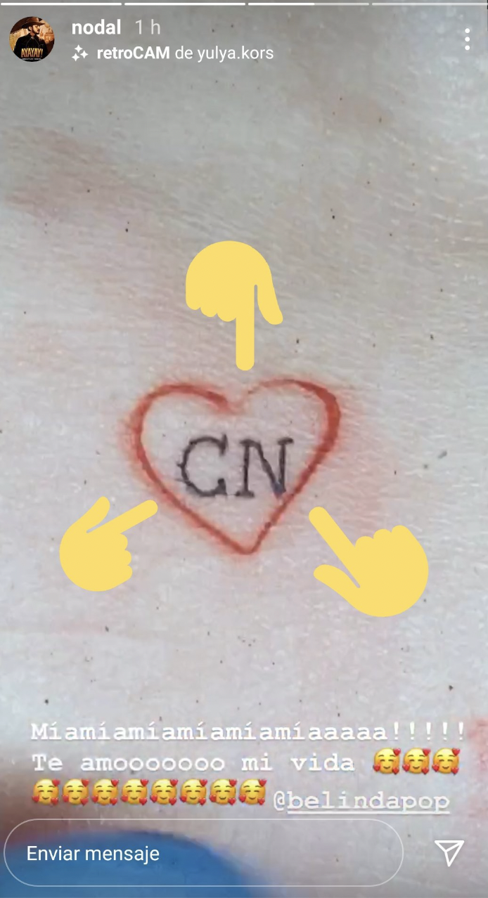 Ángela Aguilar se hizo el mismo tatuaje que Belinda por amor a Nodal ...